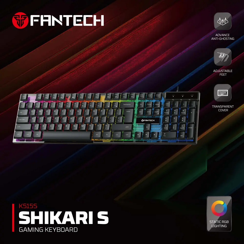 Tastatura Gaming Fantech K515S Shikari S crna