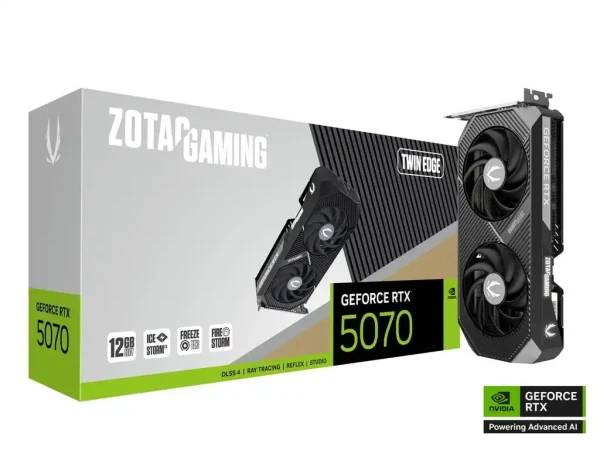 ZOTAC Gaming Geforce RTX 5070 Twin Edge 12GB DDR7 192 bit 3xDPHDMI