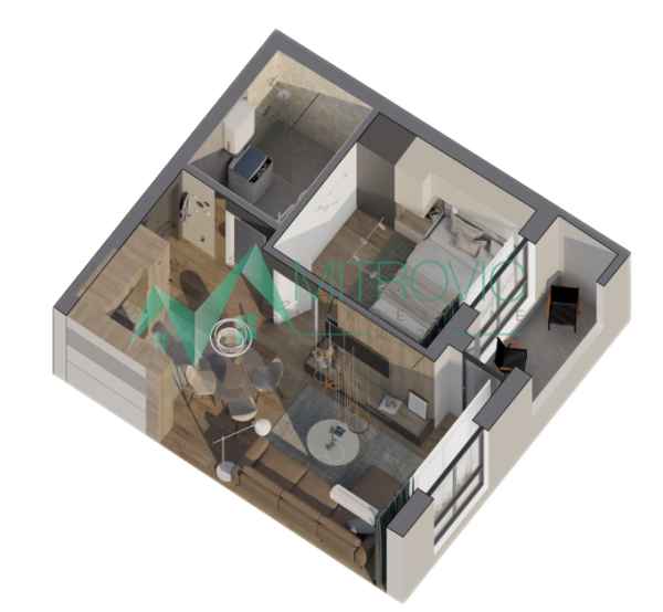 Jednoiposoban stan na prodaju, 40m2, 126.615€