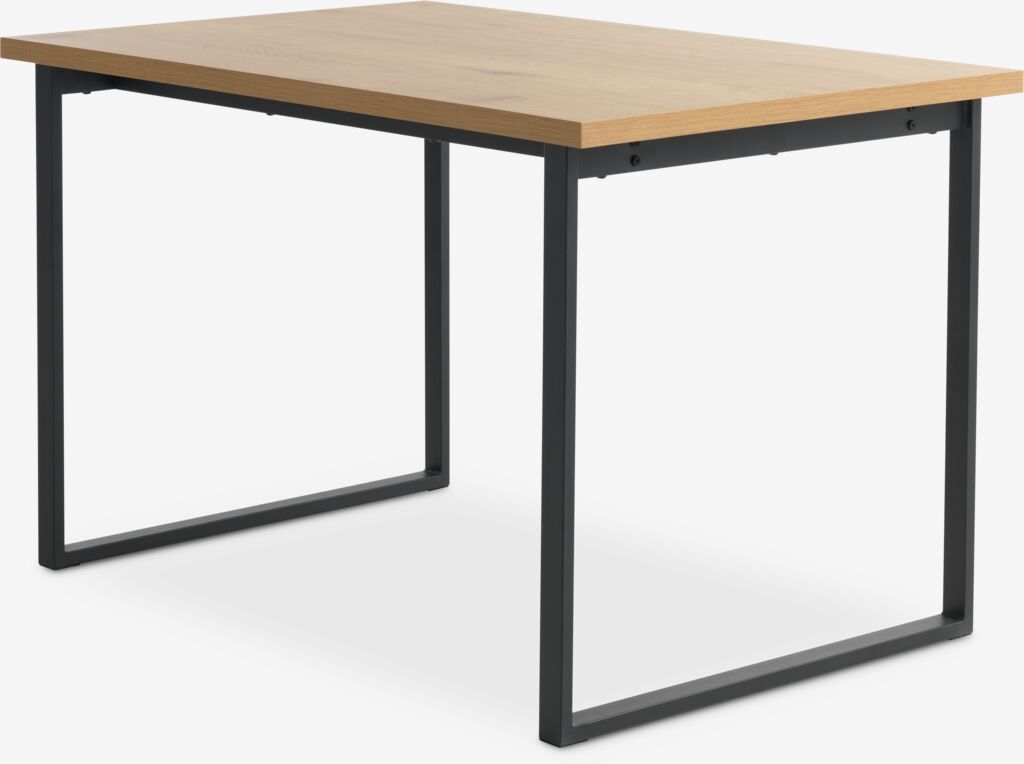 Trpezarijski sto AABENRAA 80x120 topao hrast boja/crna