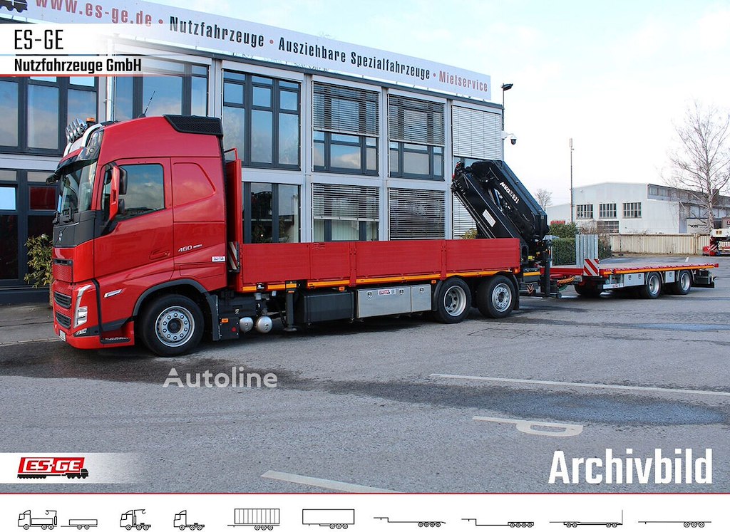 Novi Volvo FH 460 kamion s ravnom platformom