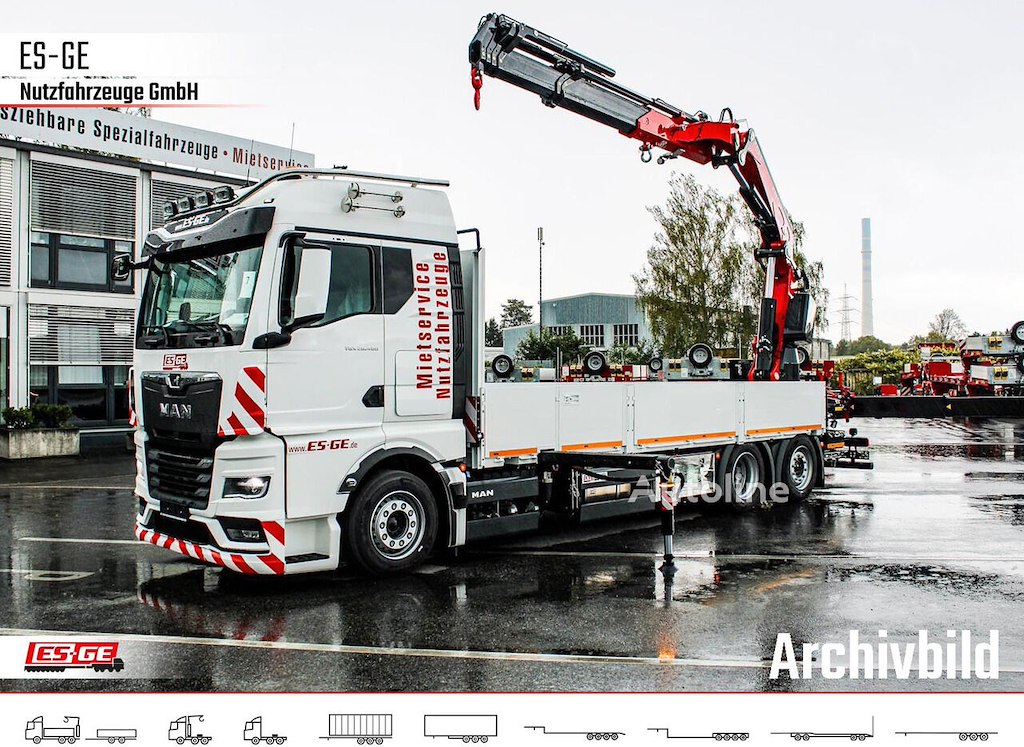 Novi MAN TGX 26.480 LL CH kamion s ravnom platformom