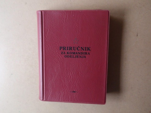 PRIRUČNIK ZA KOMANDIRA ODELJENJA