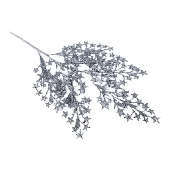 Twig, novogodišnja grana, srebrna, 90cm