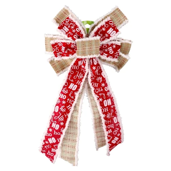 Deco bow 20, novogodišnja dekoracija, mašna, hoho, 28 x 48cm