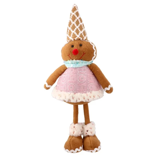 Deco Plush, novogodišnja dekoracija, djumbirko, devojčica, 40cm