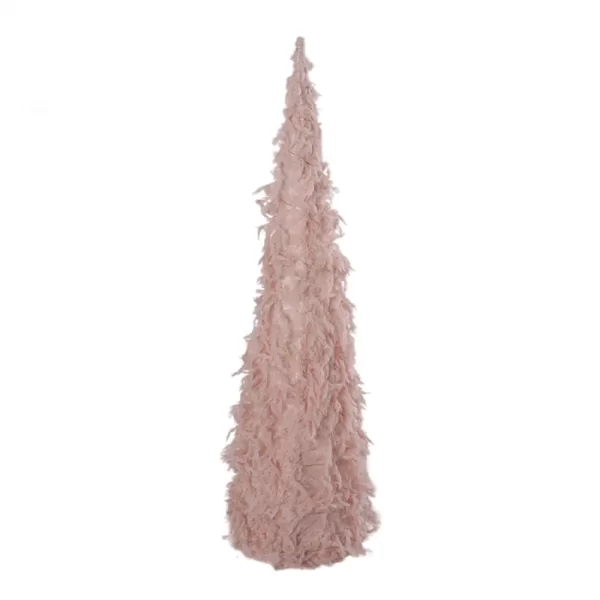 Plush cone, jelka, plišana, roze, LED, 80cm