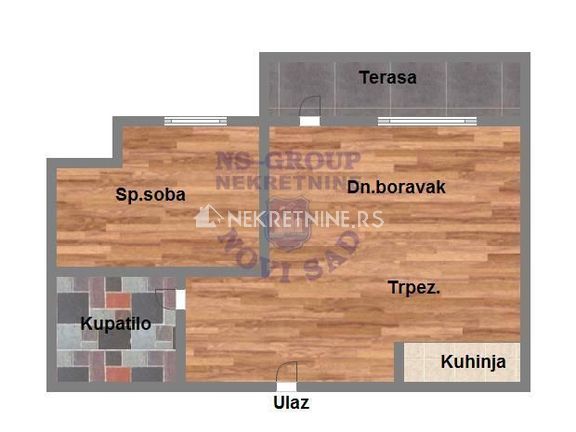 Dvosoban, 40m2, Miseluk