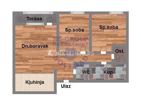 Trosoban stan na Somborskom bulevaru