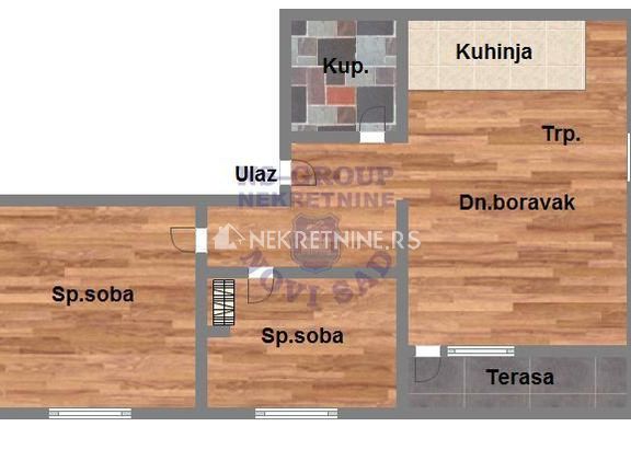 Dvoiposoban, 49m2, Miseluk