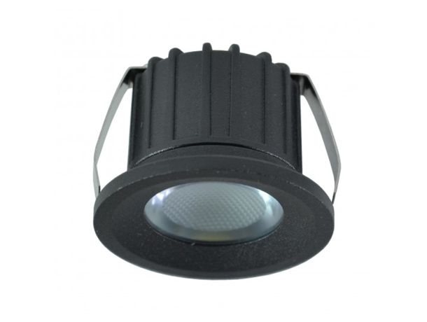 M953013 crna 3W 6500K LED lampa ugradna Mitea Lighting