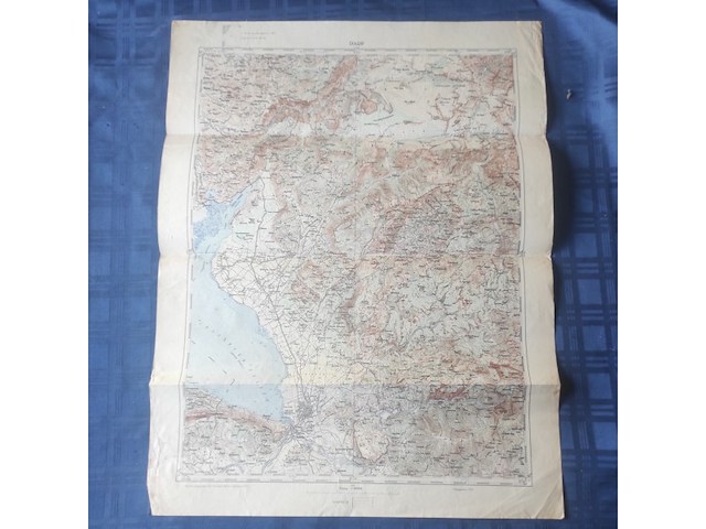 Topografska karta: Kotor 1928.g