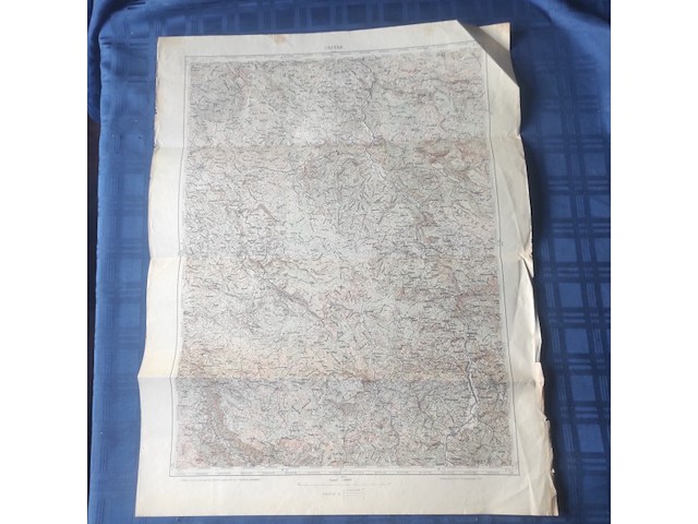 Topografska karta: Pljevlja 1929.g