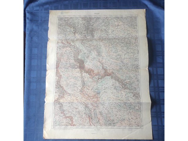 Topografska karta: Žabljak 1929.g