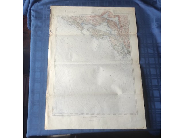 Topografska karta: Kotor 1930.g