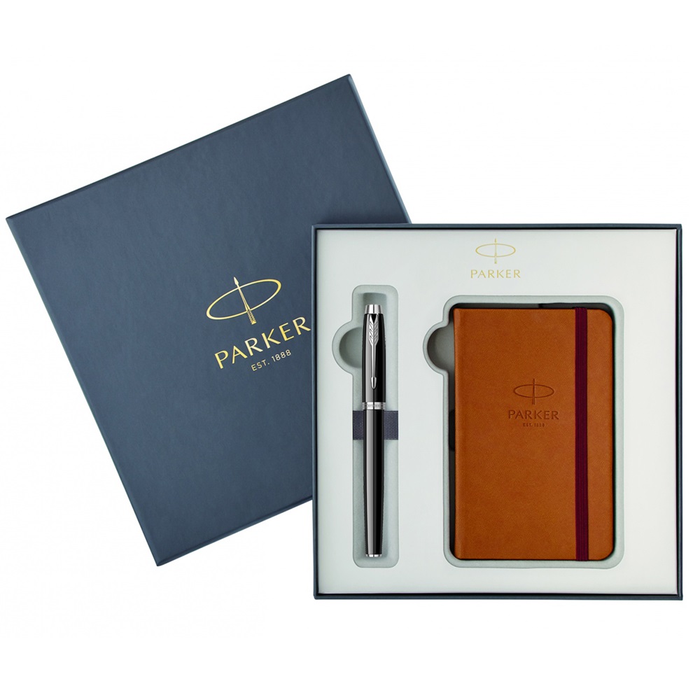 Parker poklon set Royal IM Black CT nalivpero + notes