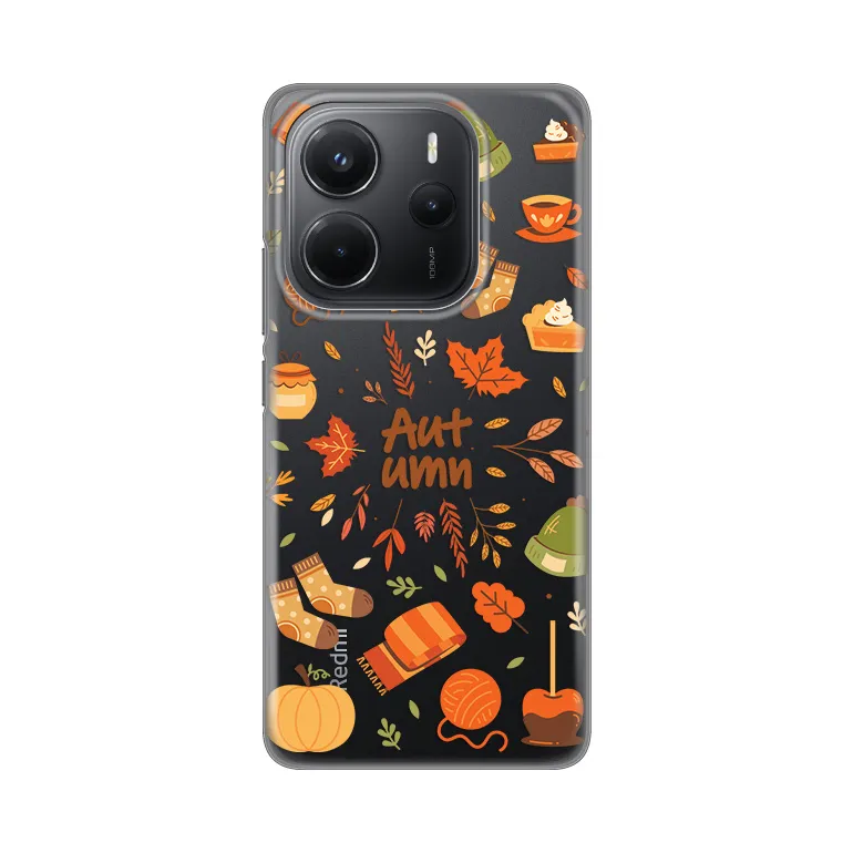 Maska Silikonska Print Skin za Xiaomi Redmi Note 14 4G (SRB) Autumn