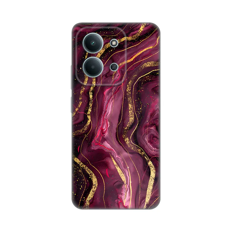 Maska Silikonska Print za Xiaomi Redmi 15C 4G Burgundy