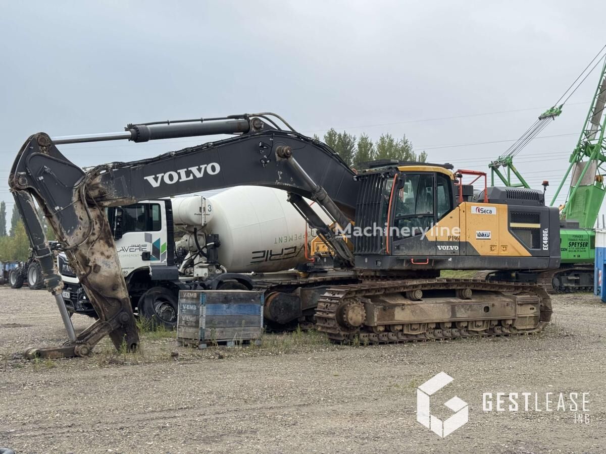 Volvo EC 480 EL bager guseničar nakon udesa