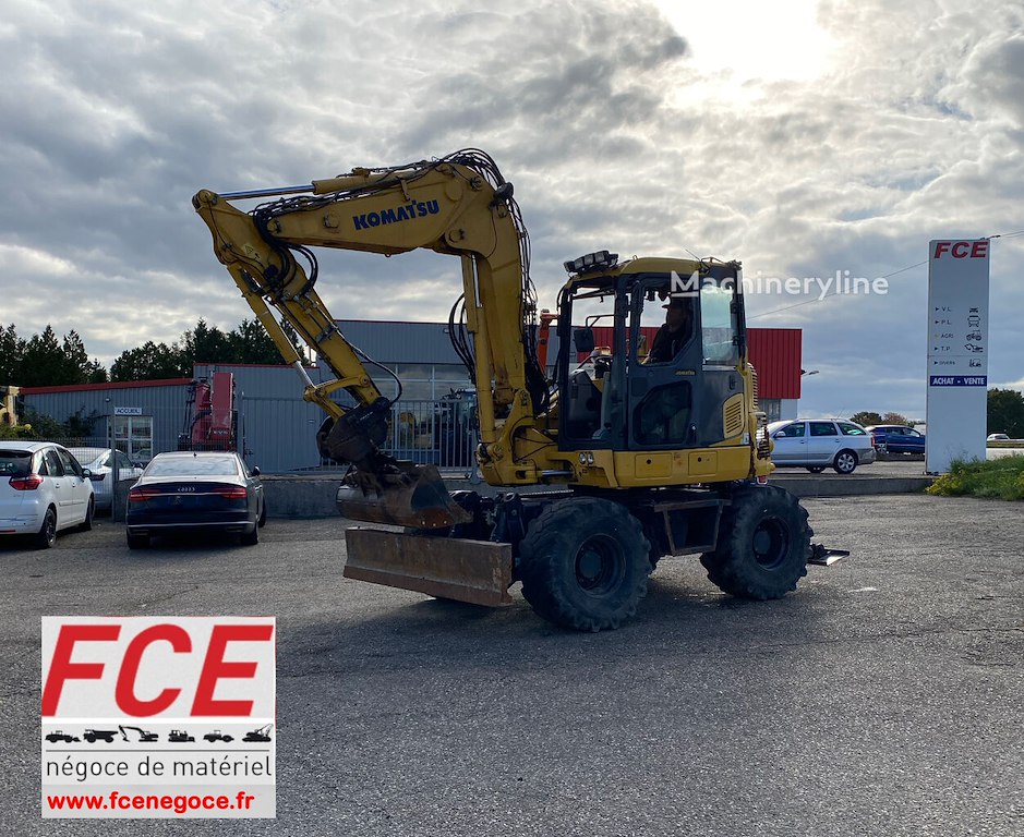 Komatsu PW 98MR-10 1er Main bager točkaš nakon udesa