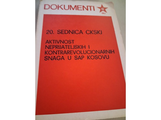 DOKUMENTI 20. SEDNICA CKSKJ
