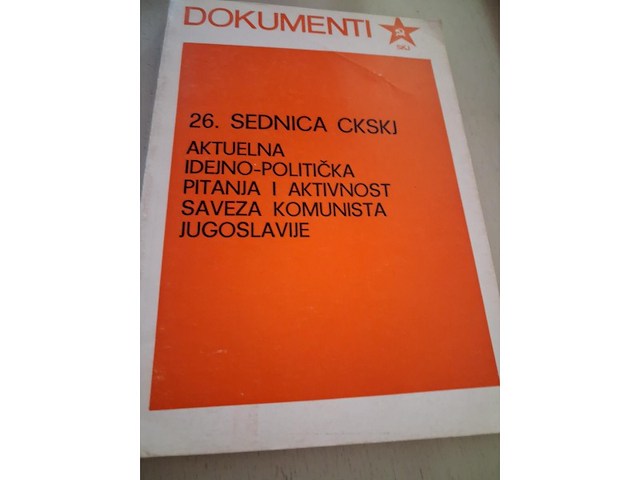 DOKUMENTI 26. SEDNICA CKSKJ