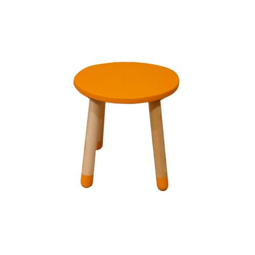 Orange Chair Orange Kid's Stool