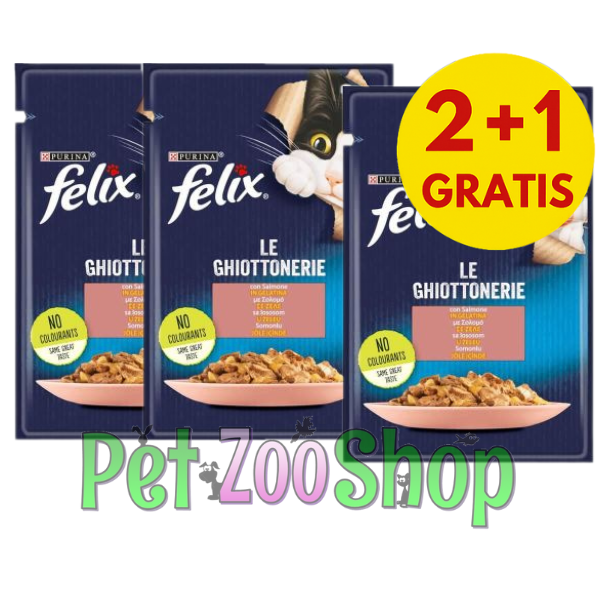 Felix Fantastic Losos 2+1 Gratis – Mokra Hrana za Mačke 3×85g