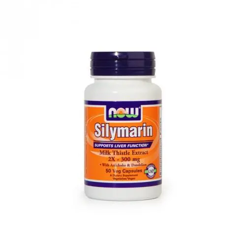 NOW Silymarin 300 mg, 50 kapsula