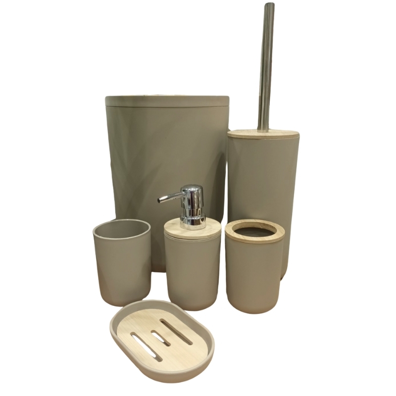 Dekordom Set za kupatilo bamboo 1/6 - beige - n11ID: EK000770360