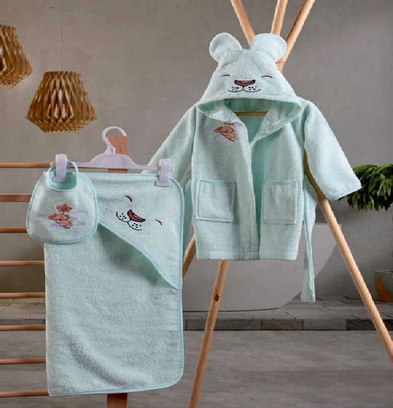 Dekordom Bade mantil set cb baby bathroom set - aslanID: EK000770367