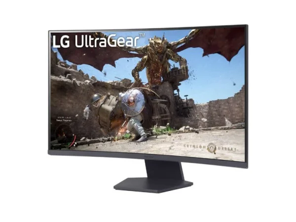 Monitor 31.5″ LG 32GS60QC-B VA 2560×1440/180Hz/1ms/2xHDMI/DP/zakrivljeni/Tilt