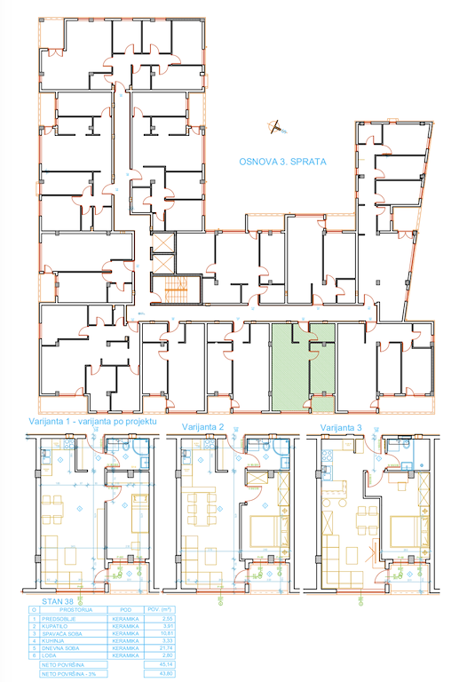 Palilula, Jednoiposoban stan na prodaju, 49.8m2, 82.668€