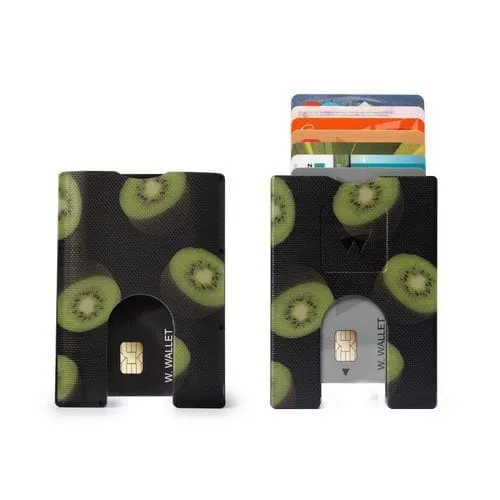 Plastični držač kartica (novčanik) Walter Wallet Crni Kiwi