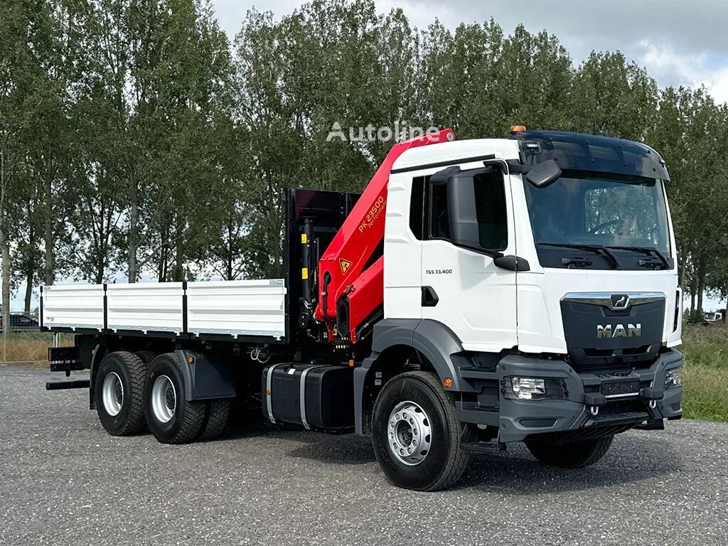 Novi MAN TGS 33.400 BB CH Crane Truck (3 units) kamion s ravnom platformom