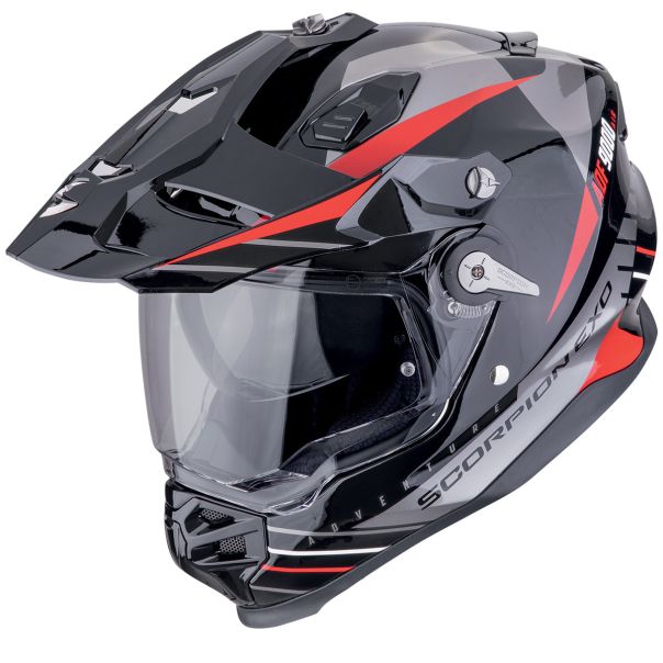 SCORPION Adf-9000 air feat black-silver-red kaciga