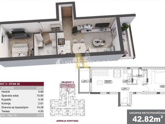 1,5 stan u izgradnji - blizina Limana V i Dunava