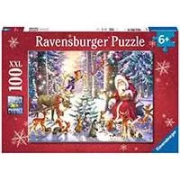 Puzzle slagalice za decu 100XXL delova Božić u šumi Ravensburger 12937