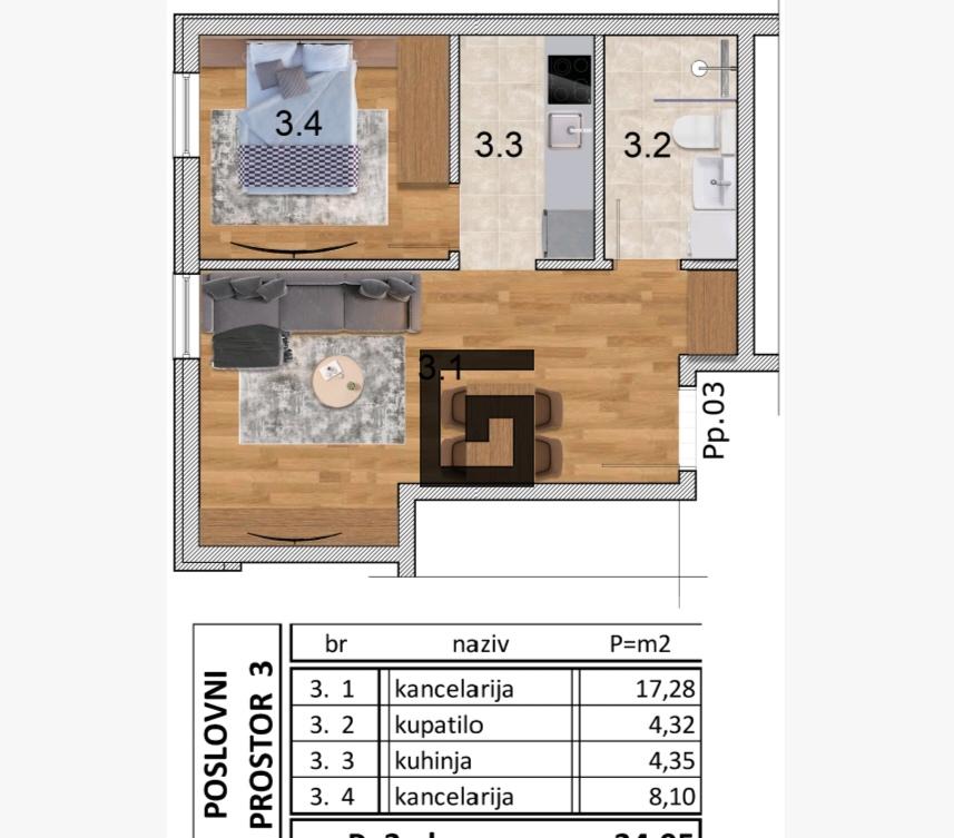 Kompleks novogradnje u Surčinu, 34m2, 1.5 ID#1801 61.200 €