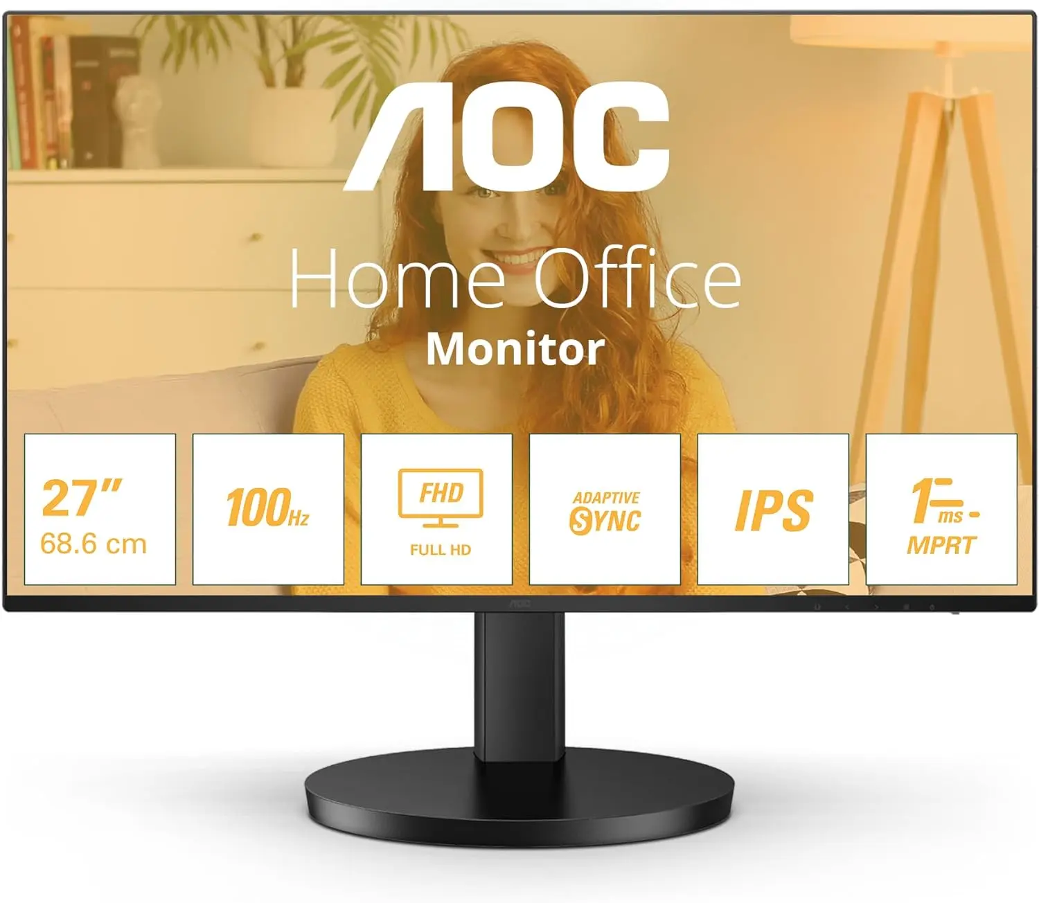 AOC Monitor 27B3HA2 27", 1920x1080, IPS, 100Hz, 1ms, Crni