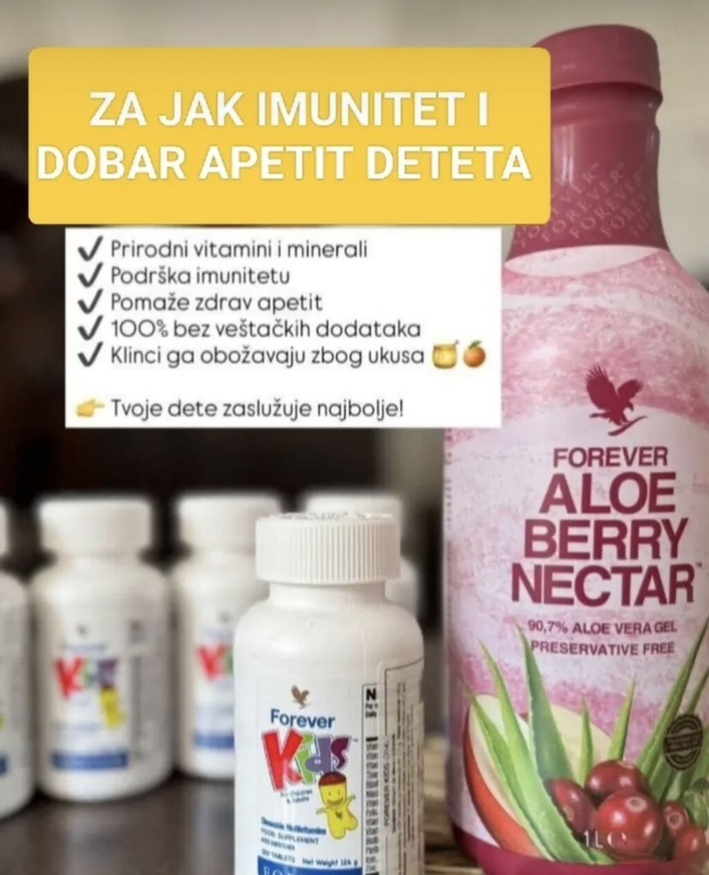 Forever Kids + Forever Aloe Berry Nectar set za decu - Forever Aloe