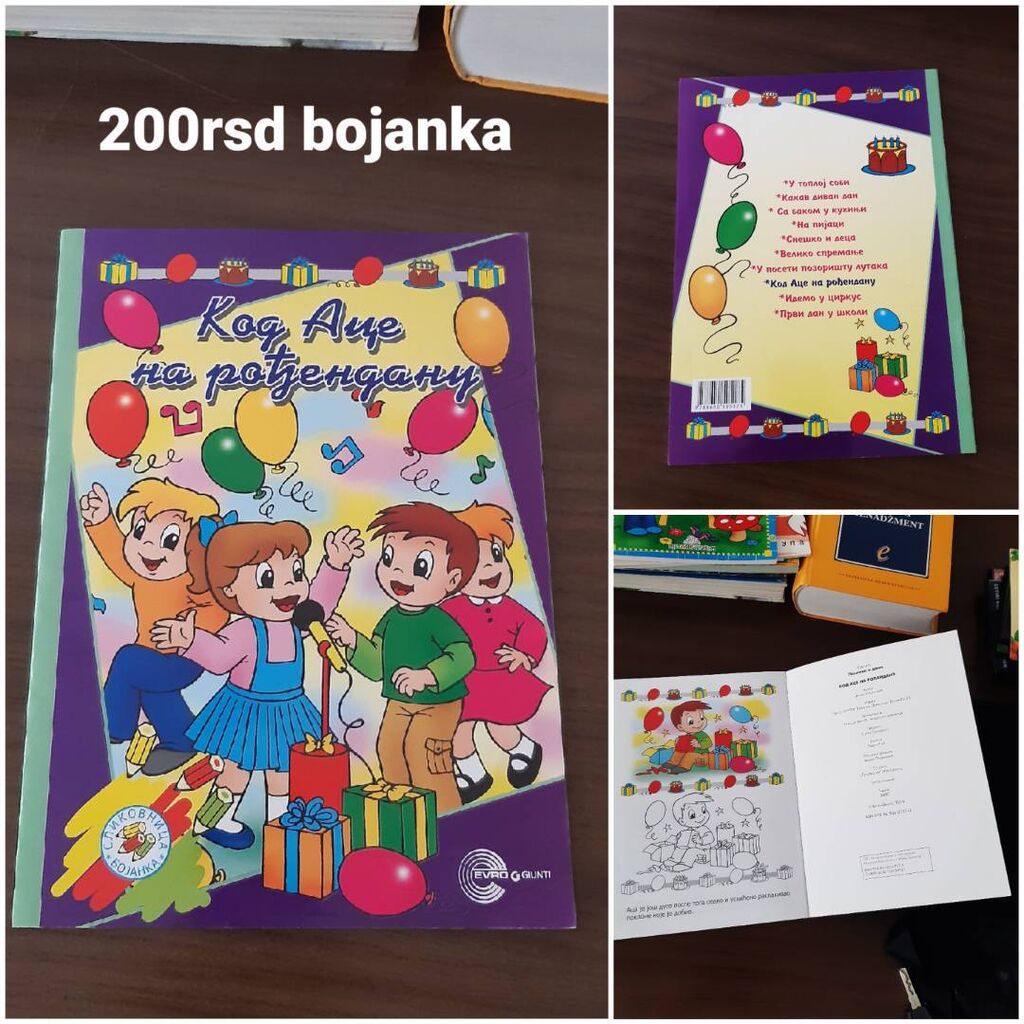 Bojanka “Kod Ane na rođendanu” – tematska bojanka sa zabavnim crtežima