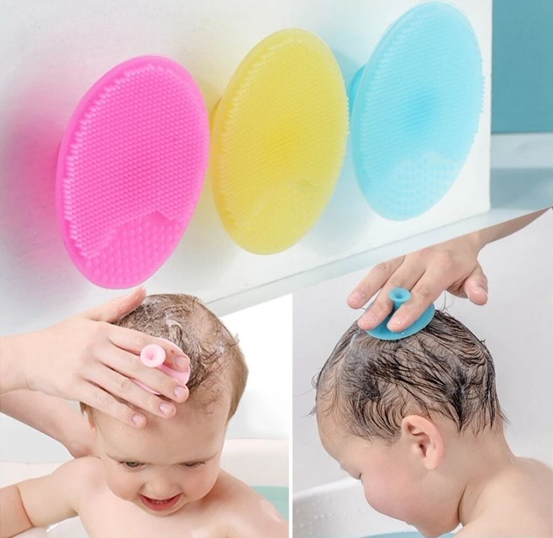 Četka za šampon za bebe silikonska glava Četka za masažu tela