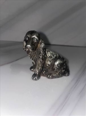 Italijanska srebrna intage figurica koker španijel