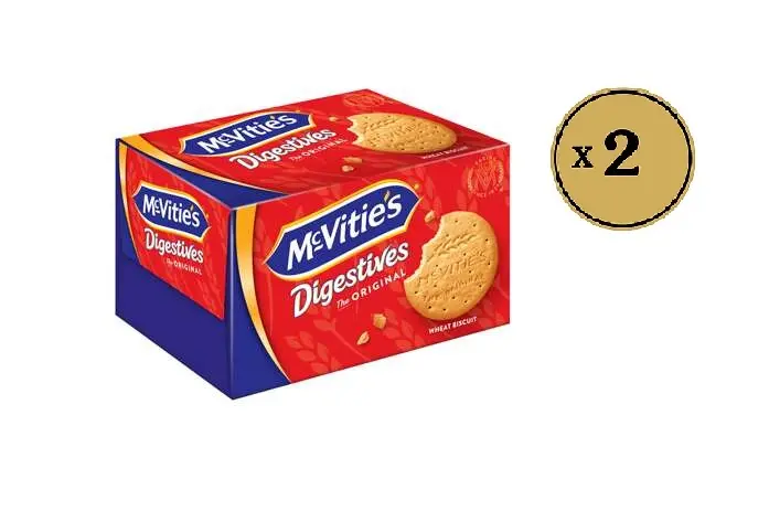 McVitie's Keks Digestives Original 250g, carton pack, 2 komada