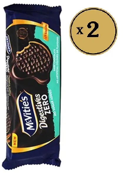McVitie's Keks Digestives Crna čokolada sa zaslađivačem 150g, flow pack, 2 komada