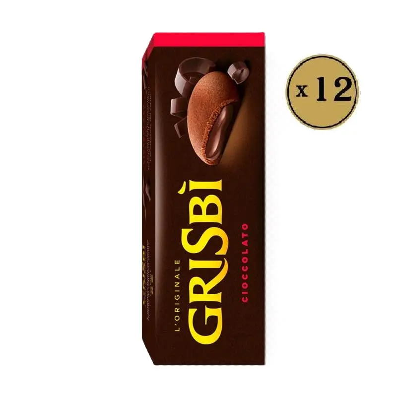 Grisbi Keks punjen kremom čokolade 135g, 12 komada