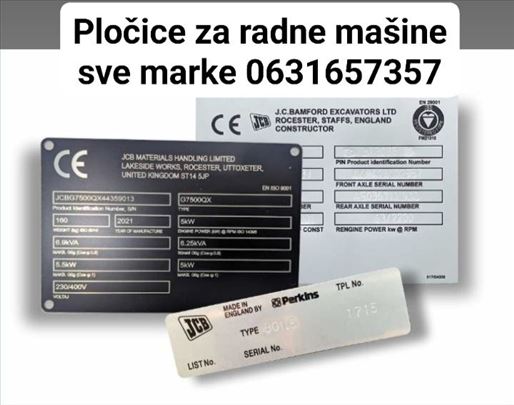 Plocice alu za sve vrste bagera i građevinske meh