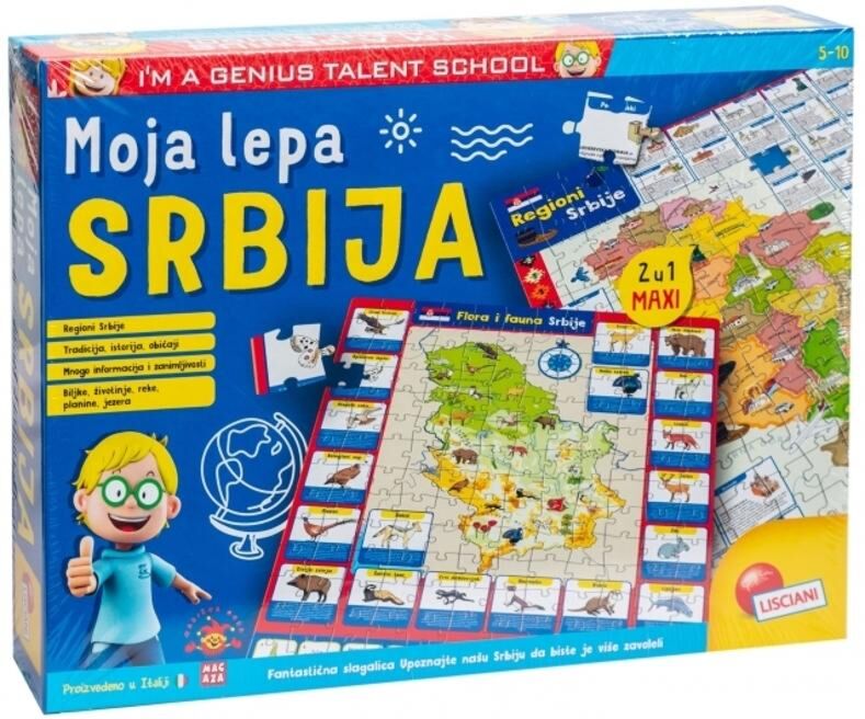 LISCIANI EDUKATIVNA IGRA MALI GENIJE - MOJA LEPA SRBIJA RS80571