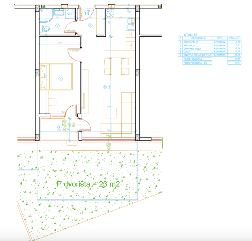 Apelovac, u blzini Čaira, Jednoiposoban stan na prodaju, 46.4m2, 78.880€